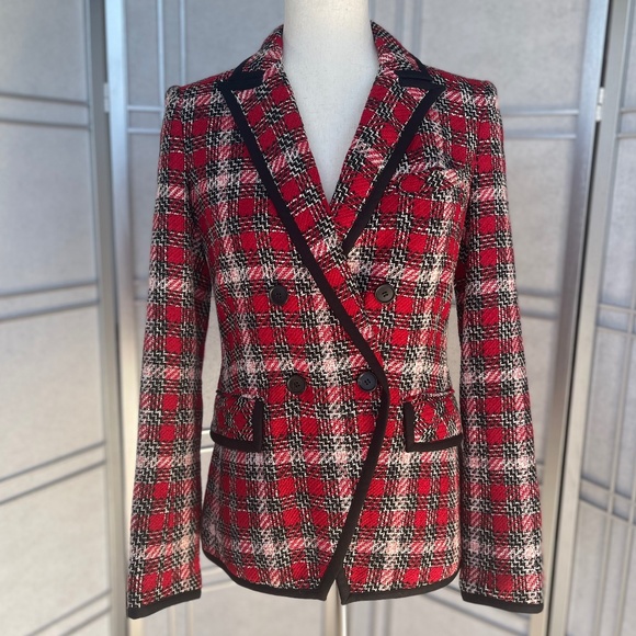 Veronica Beard | Jackets & Coats | Nwot Veronica Beard Redblackwhite ...